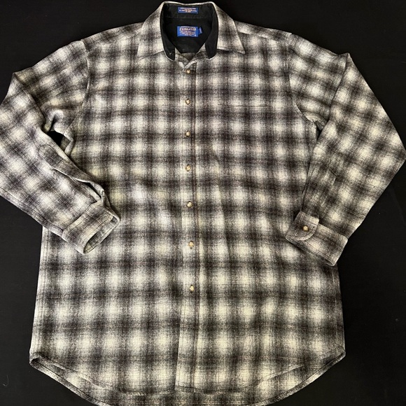 Pendleton | Shirts | Vintage Pendleton Flannel Shirt Mens L Long Plaid ...
